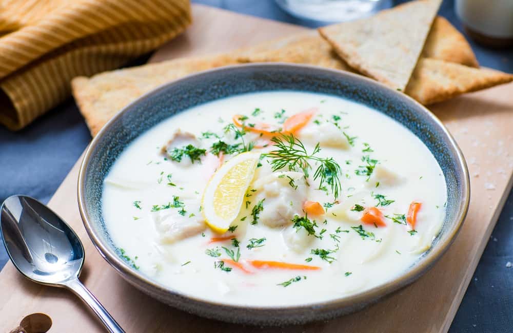 Hjemmelaget fiskesuppe med sei og dill – Sunne oppskrifter fra Roede