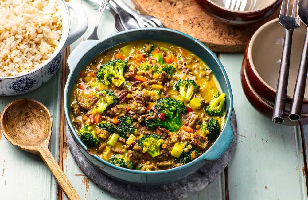 Indisk gryte med karbonadedeig og linser – Sunne oppskrifter fra Roede